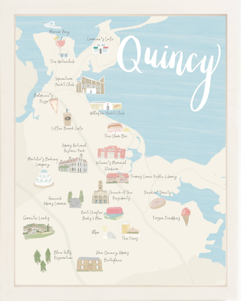 Quincy Map Print – Palm Prints