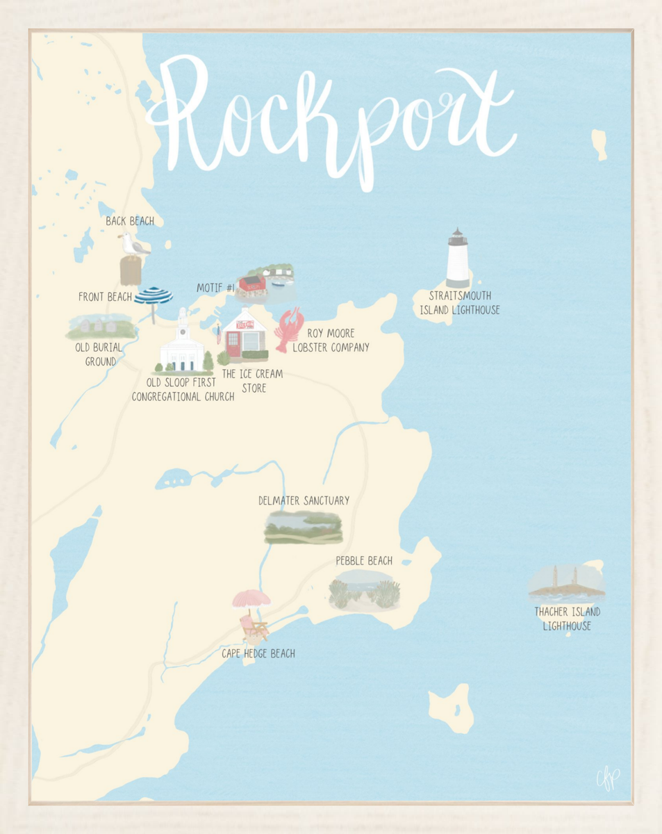 Rockport Map Print – Palm Prints