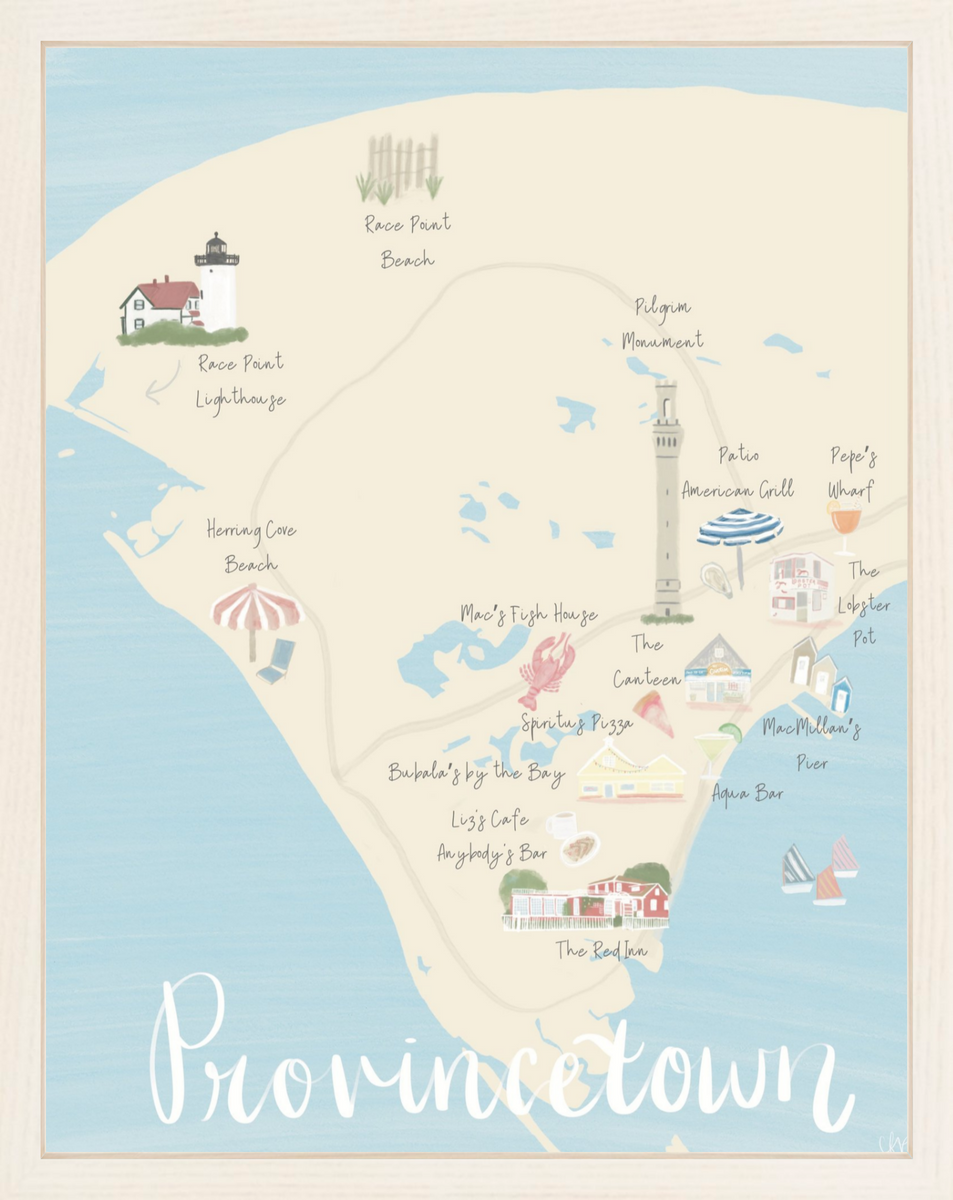 Provincetown Map Print – Palm Prints