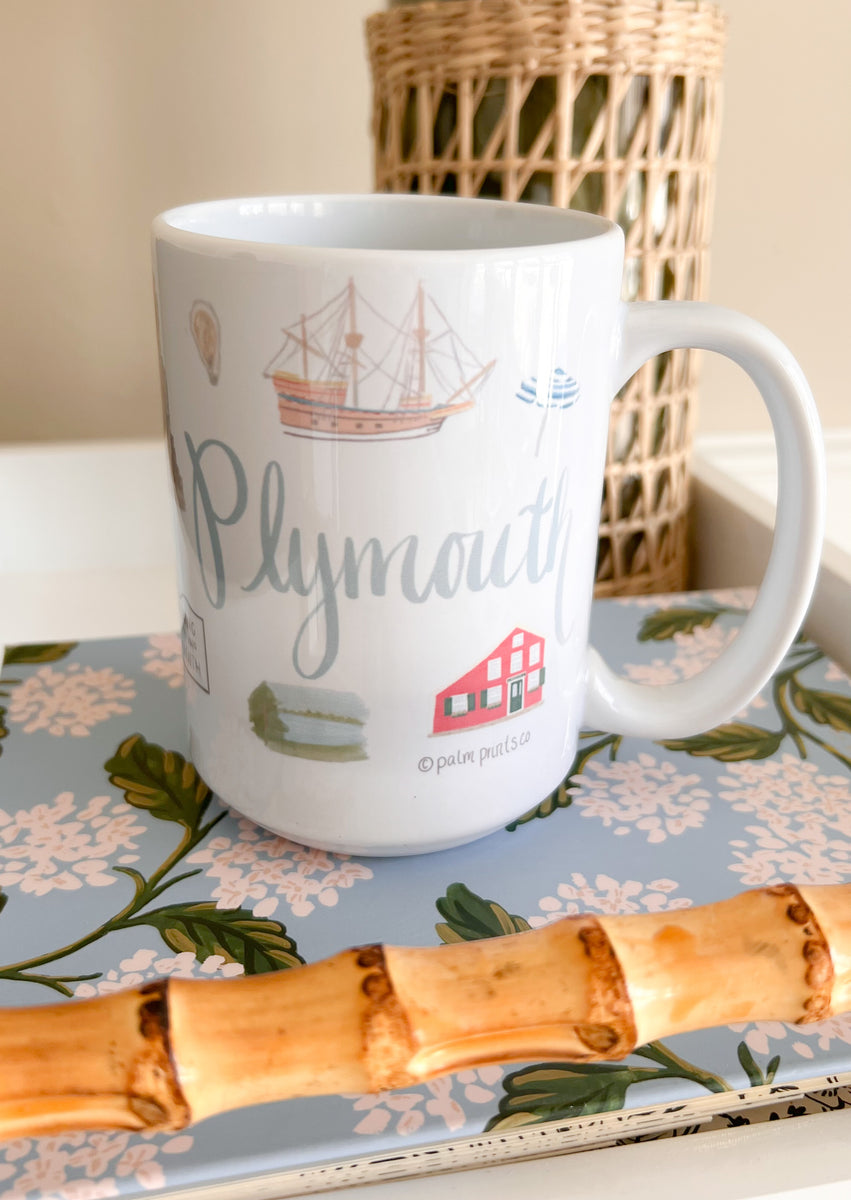 Plymouth Landmark Mug – Palm Prints