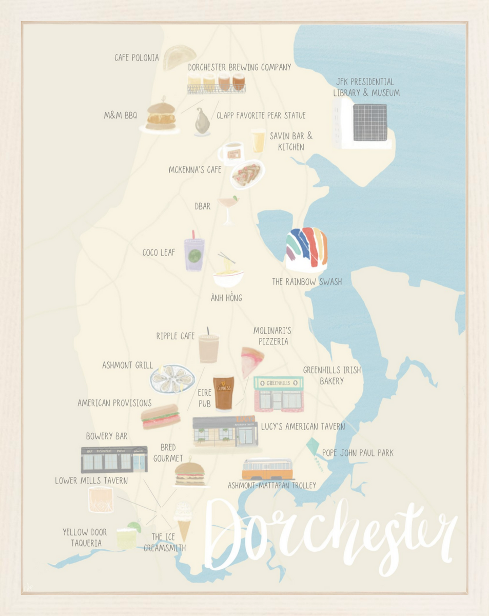 Dorchester Map Print – Palm Prints