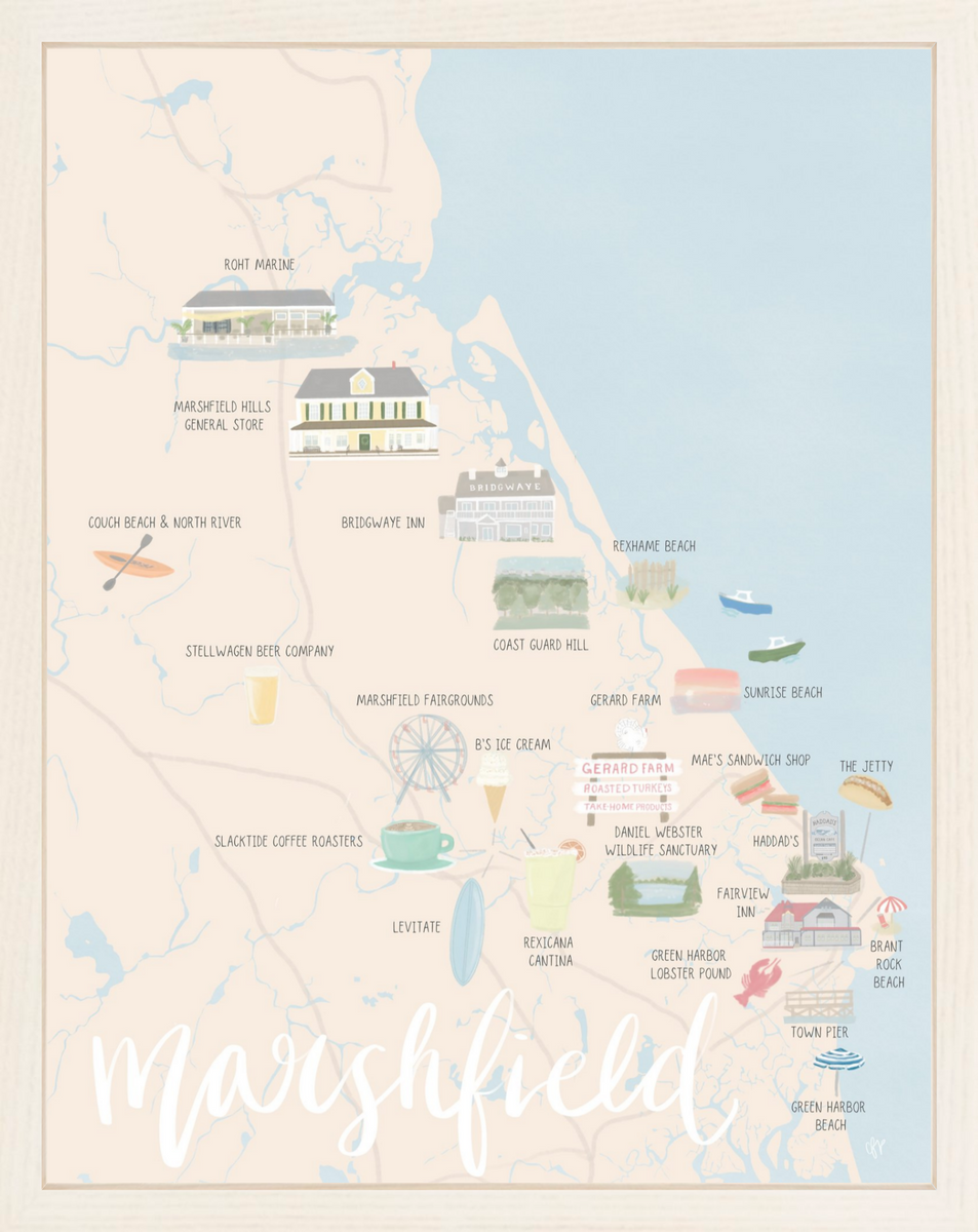 Marshfield Map Print – Palm Prints