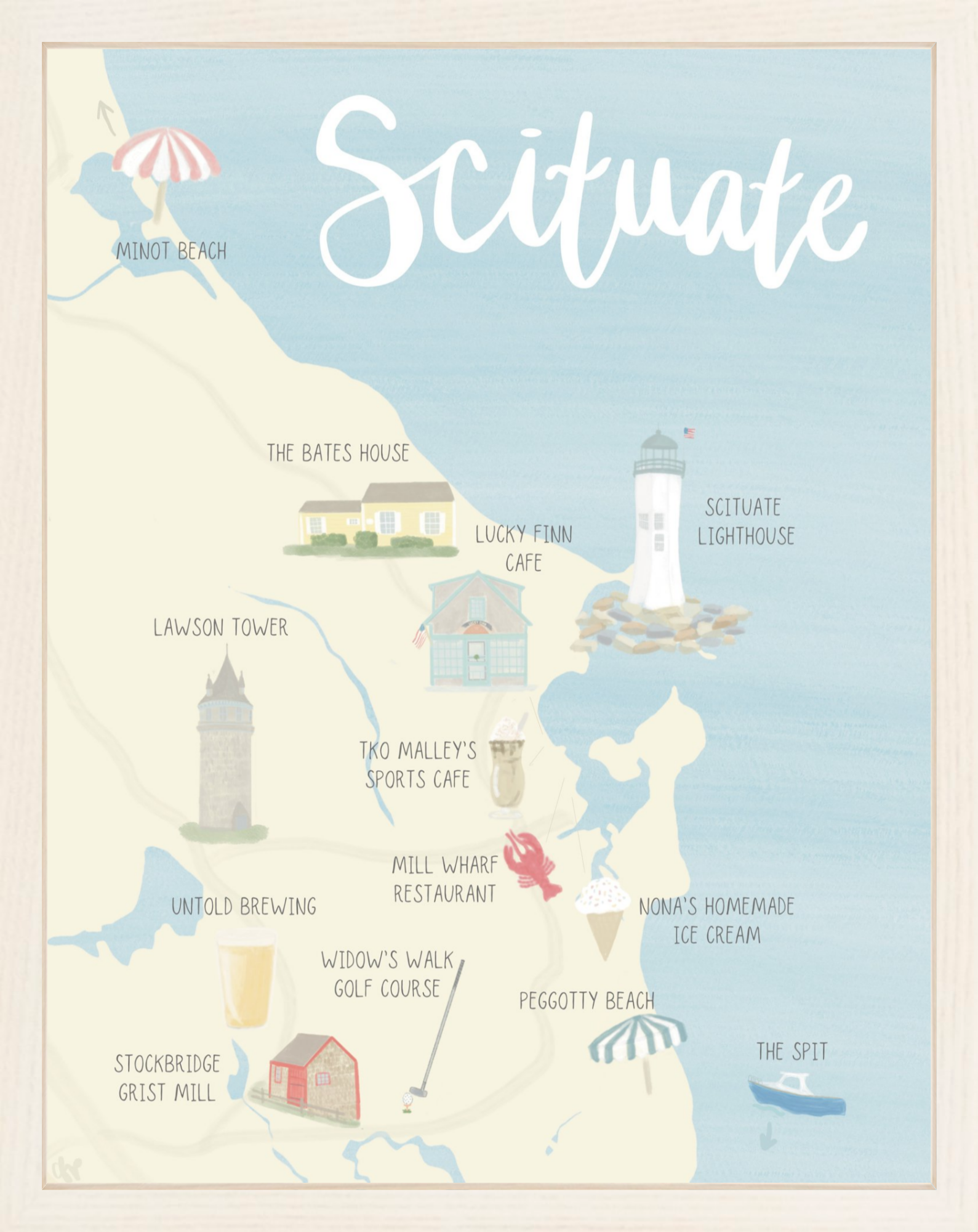 Scituate Map Print – Palm Prints